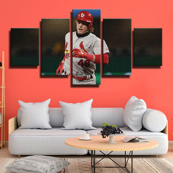 St. Louis Cardinals Harrison Bader MLB Baseball Player 5 Piece Canvas ...