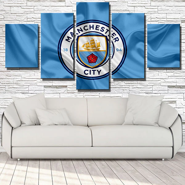 Manchester City FC Soccer Football Sports Team Logo Cloth Emblem 5 Pie ...