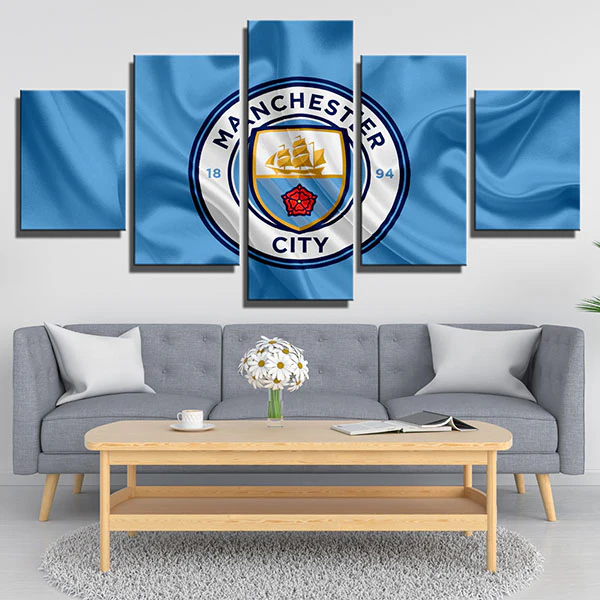 Manchester City FC Soccer Football Sports Team Logo Cloth Emblem 5 Pie ...
