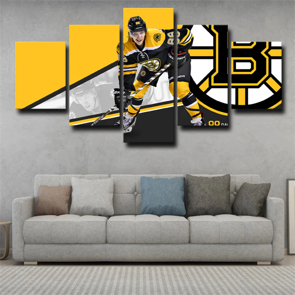 David Pastrnak Boston Bruins Right wing NHL Hockey 5 Piece Canvas Wall ...