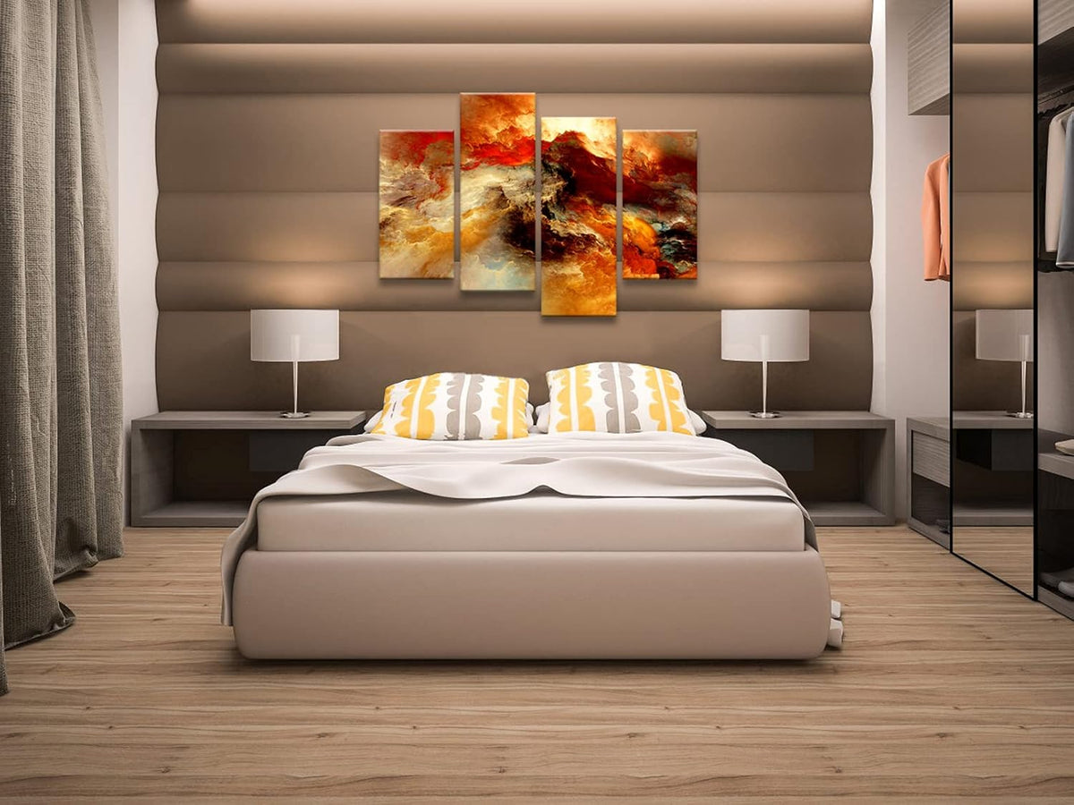Colorful Clouds 4 Piece Canvas Wall Art Painting Wallpaper Poster Pict ...