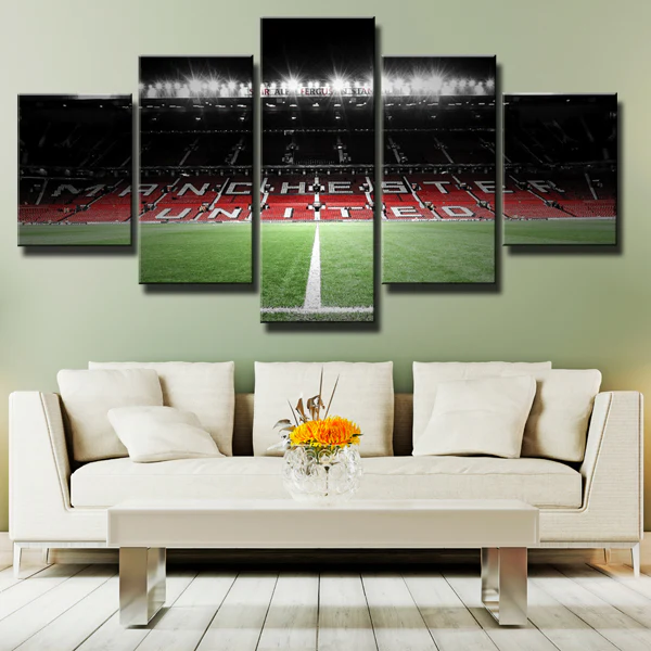 Manchester United Night Old Trafford Stadium Sir Alex Ferguson Stand 5 ...