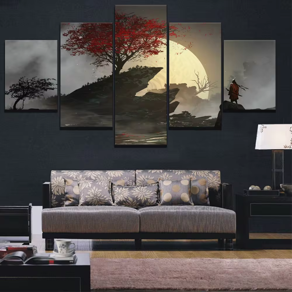 Sekiro Shadows Die Twice Video Game 5 Piece Canvas Wall Art Painting W ...