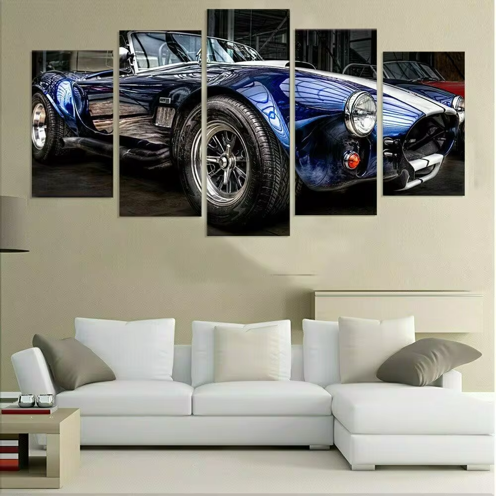 Shelby Cobra Mustang Gt500 Car 5 Piece Canvas Wall Art Painting Wallpa ...