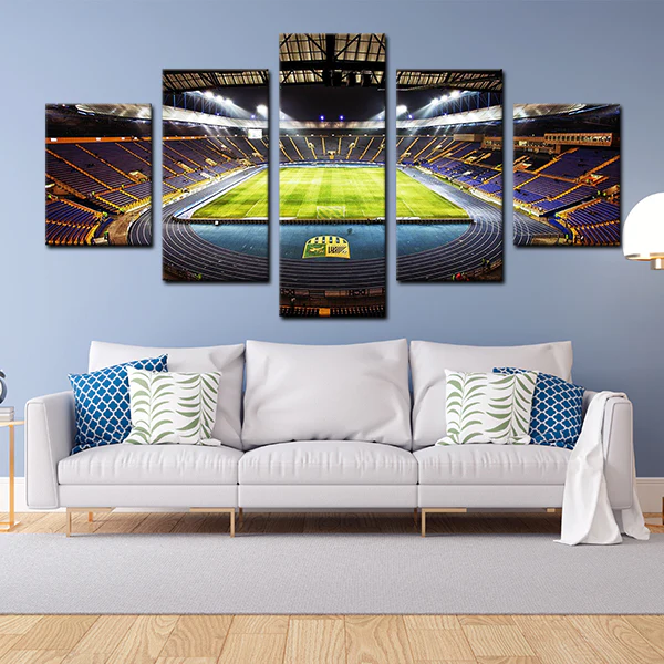 FC Barcelona Home Stadium Football Sports Team 5 Piece Canvas Wall Art ...