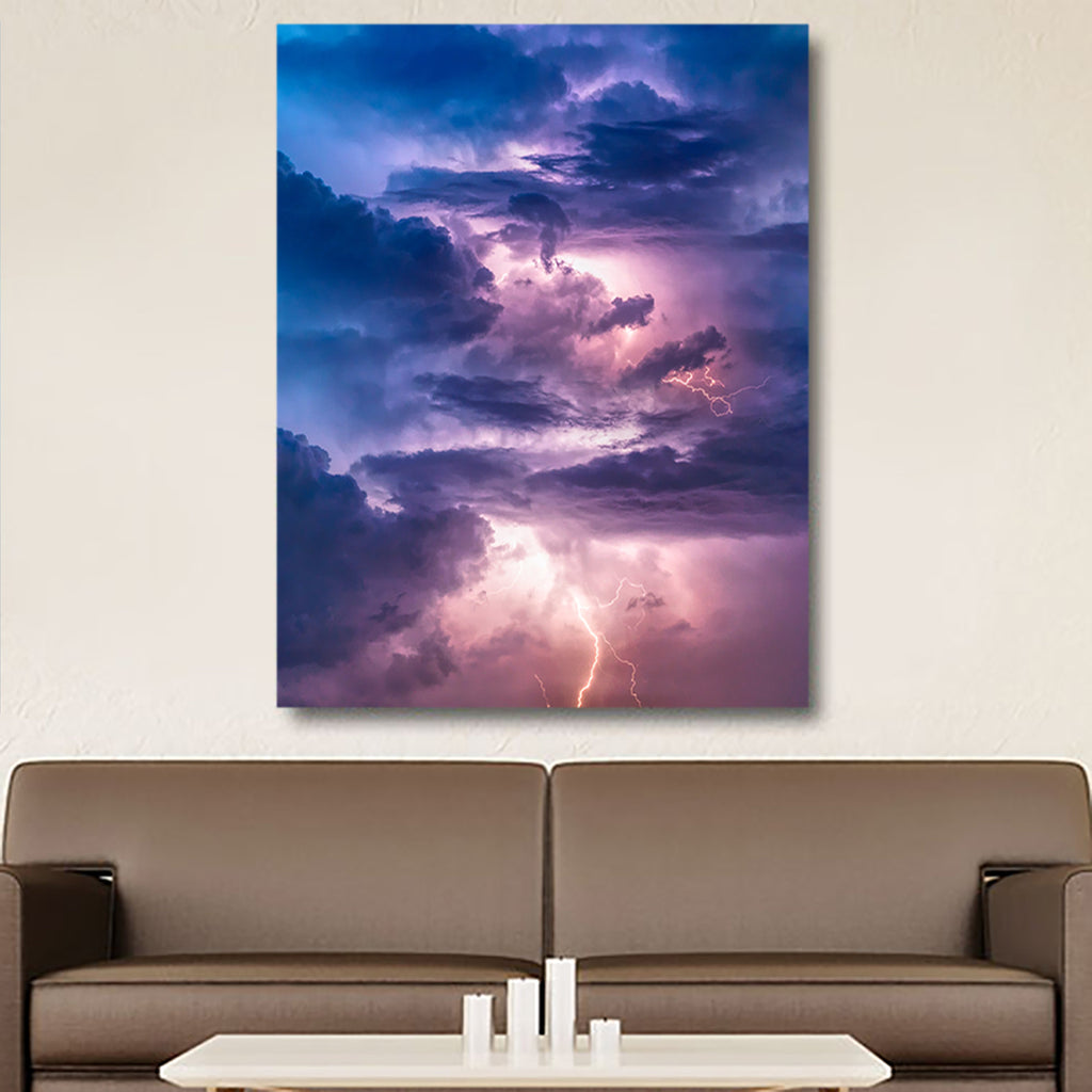 Lightning Canvas Wall Art Photography Images Pictures Of Lightning Wal ...