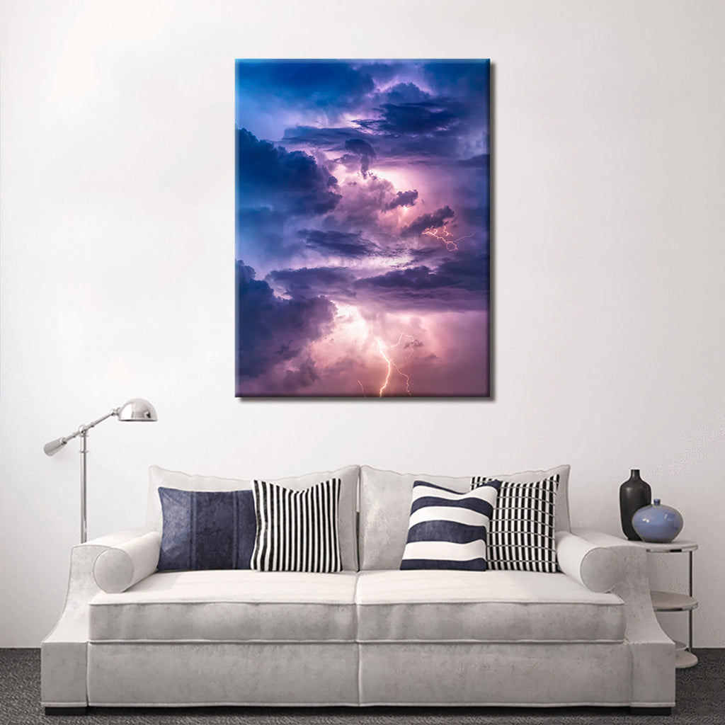 Lightning Canvas Wall Art Photography Images Pictures Of Lightning Wal ...