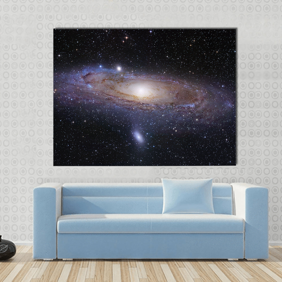 Andromeda Galaxy Stars 1, 2, 3, 4 & 5 Piece Space Canvas Wall Art Deco ...